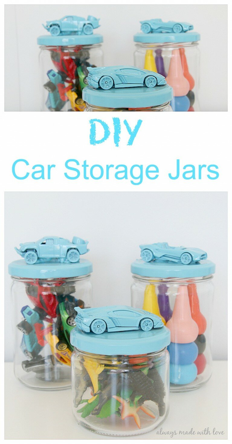 DIY Car Storage Jars - Always Made With Love