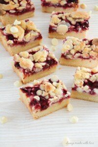 Raspberry & White Chocolate Shortbread